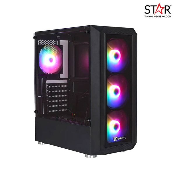Thùng máy Case Jetek Squid Game R5 Kèm 3 Fan RGB (Đen) – TINHOCNGOISAO.COM