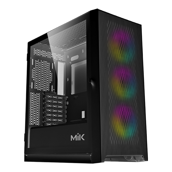 Thùng máy Case Mik STORM 360 kèm 3 Fan RGB (Đen) – TINHOCNGOISAO.COM