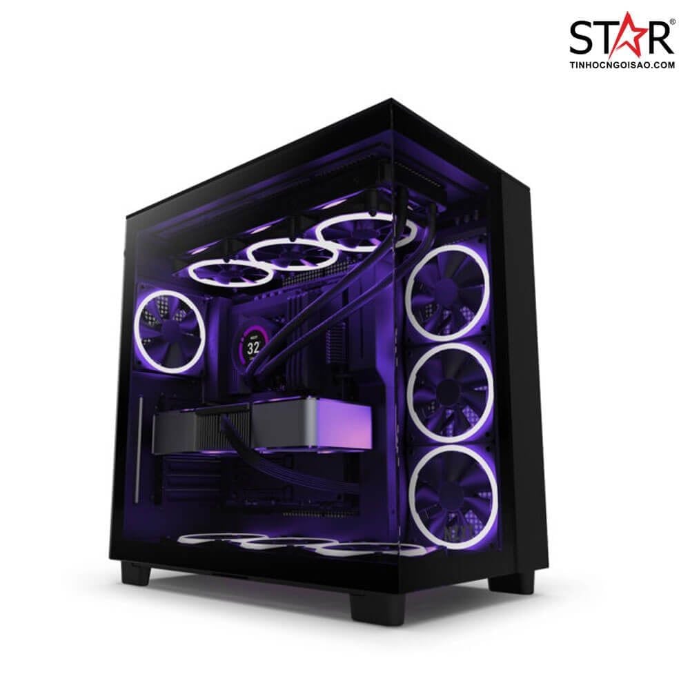 Thùng máy Case NZXT H9 Flow Black – TINHOCNGOISAO.COM