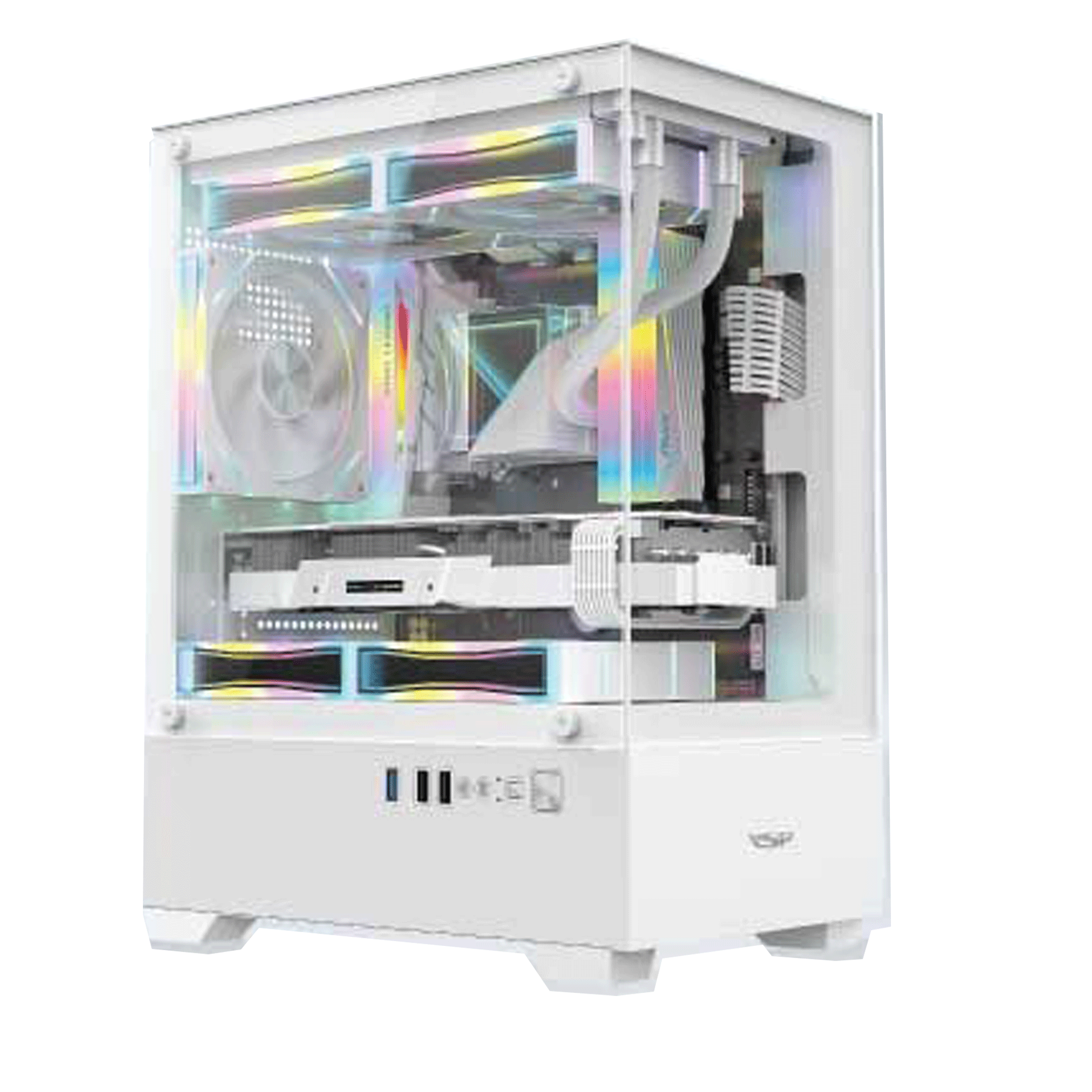 Thùng máy Case VSP Aqual X3 - Trắng | Không kèm fan – TINHOCNGOISAO.COM