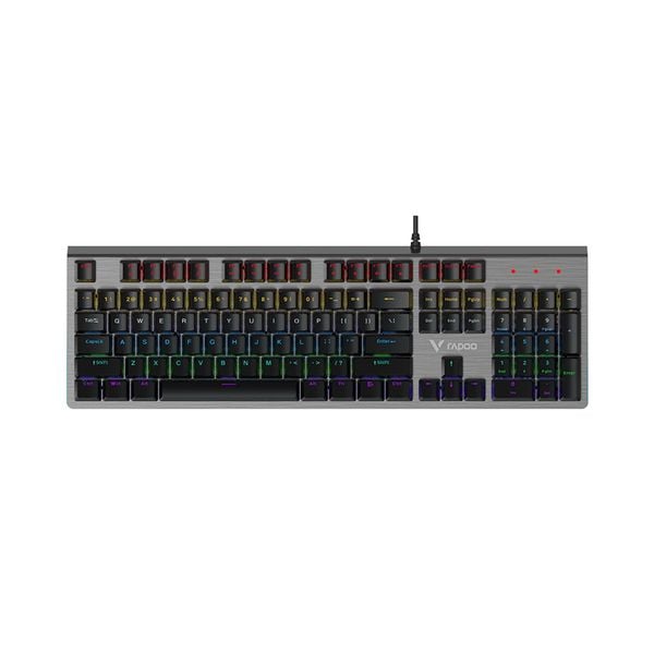 Bàn phím cơ quang Gaming Rapoo V520 | Rainbow, LED hông RGB ...