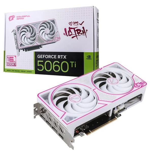 Card màn hình Colorful iGame GeForce RTX 5060 Ti Ultra W DUO OC 16GB-V ...