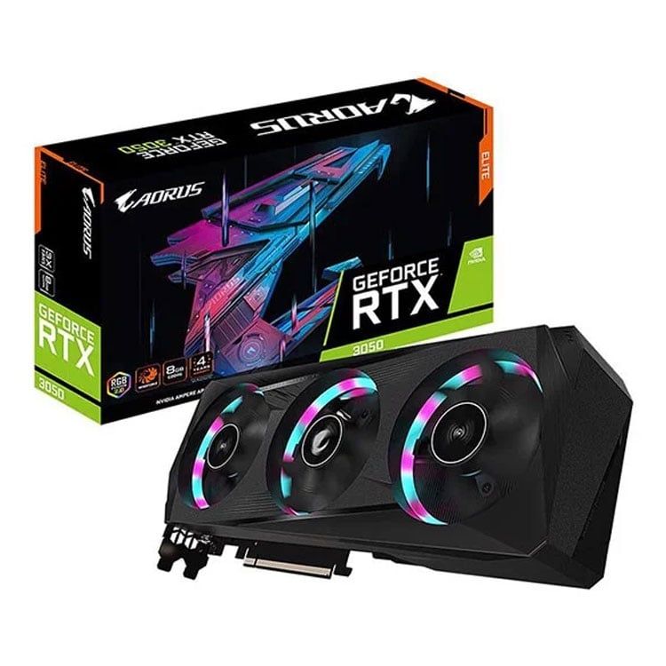 VGA Gigabyte RTX 3050 AORUS ELITE 8G 3 Fan (GV-N3050AORUS E-8GD ...