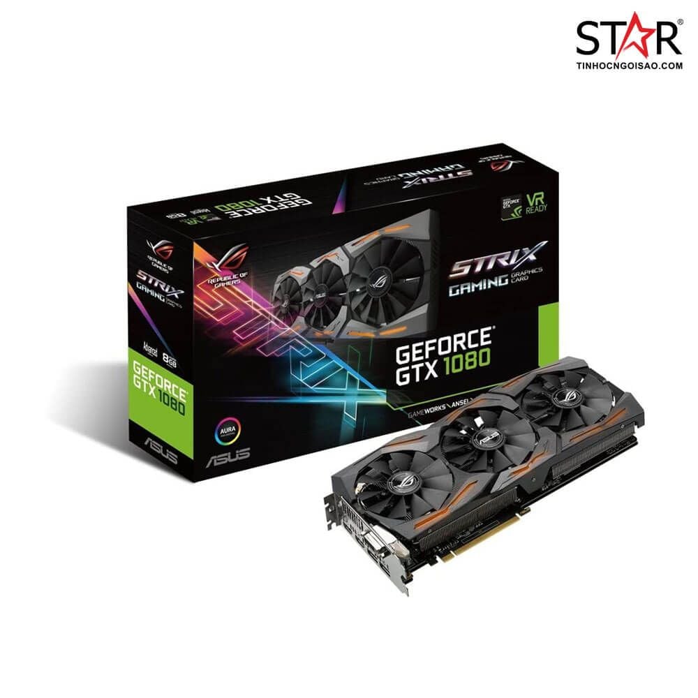 VGA Asus GTX1080 8GB Gaming Strix 3 Fan QSD – TINHOCNGOISAO.COM