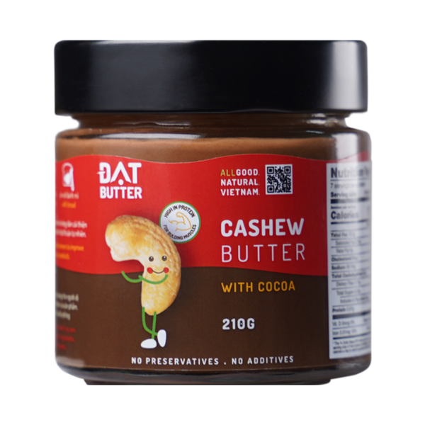Bơ hạt điều vị cacao Đạt Butter - 210g – Cửa hàng thực phẩm hữu cơ ...