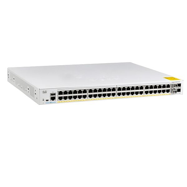 Switch C1000-48P-4G-L Cisco Catalyst 1000 with 48 Ports PoE+ 370W, 4 S ...
