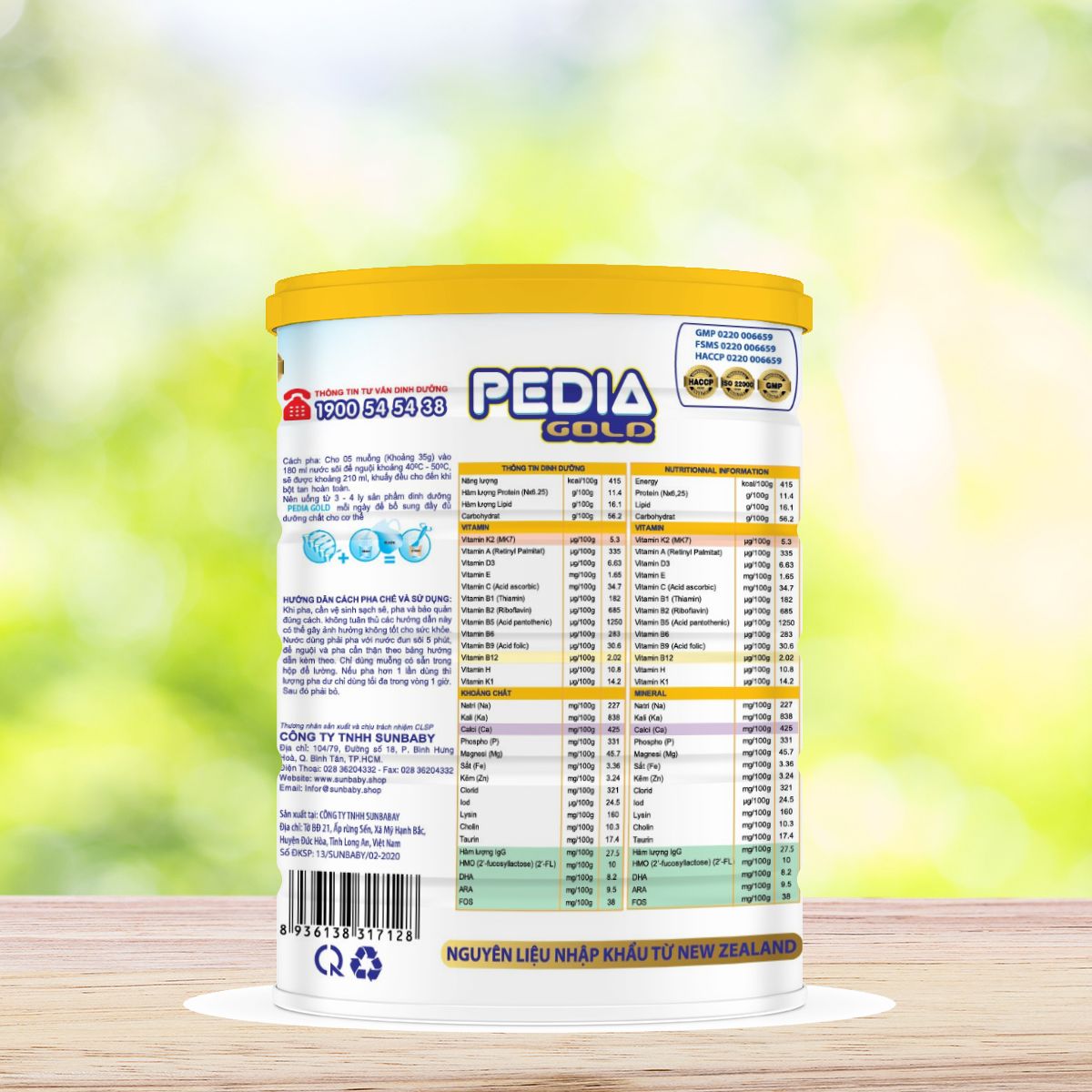 Sữa bột dinh dưỡng PEDIA GOLD giúp bé ăn ngon, ngủ ngon, phát triển nã ...