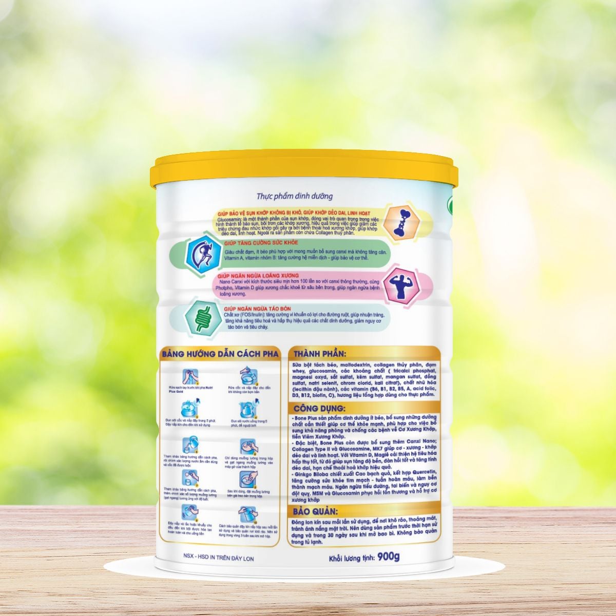 Sữa bột dinh dưỡng BONE PLUS giúp xương chắc khỏe, bổ sung dưỡng chất ...