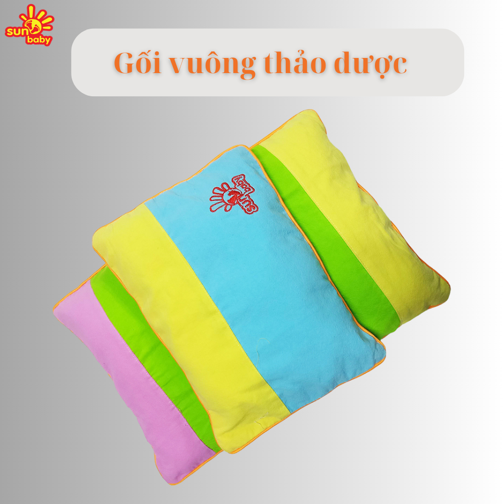 Gối Vuông Thảo Dược vỏ đậu size M – Sunbaby.shop