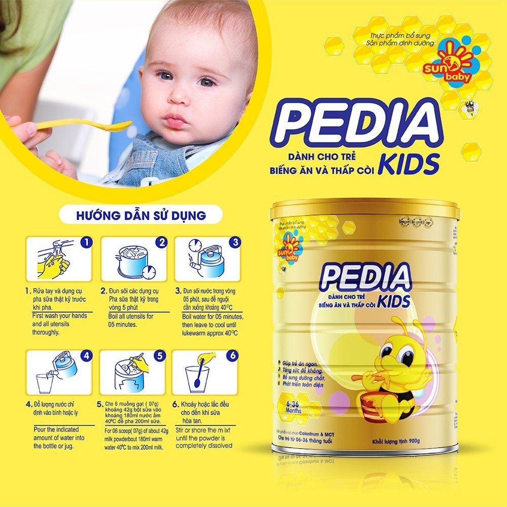 Sữa PEDIA KIDS cho trẻ từ 6-36 Tháng tuổi- Sunbaby – Sunbaby.shop