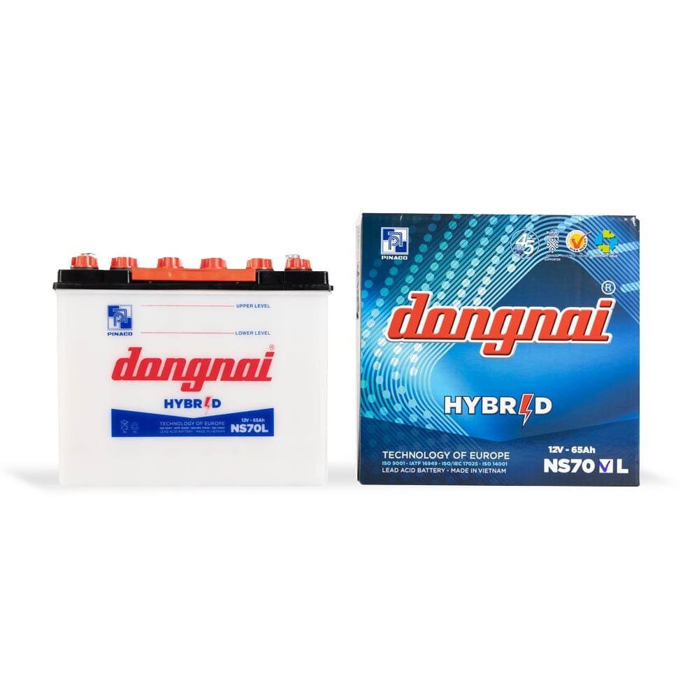 Ắc quy Hybrid Đồng Nai NS70L - 12V - 65Ah – PINACO