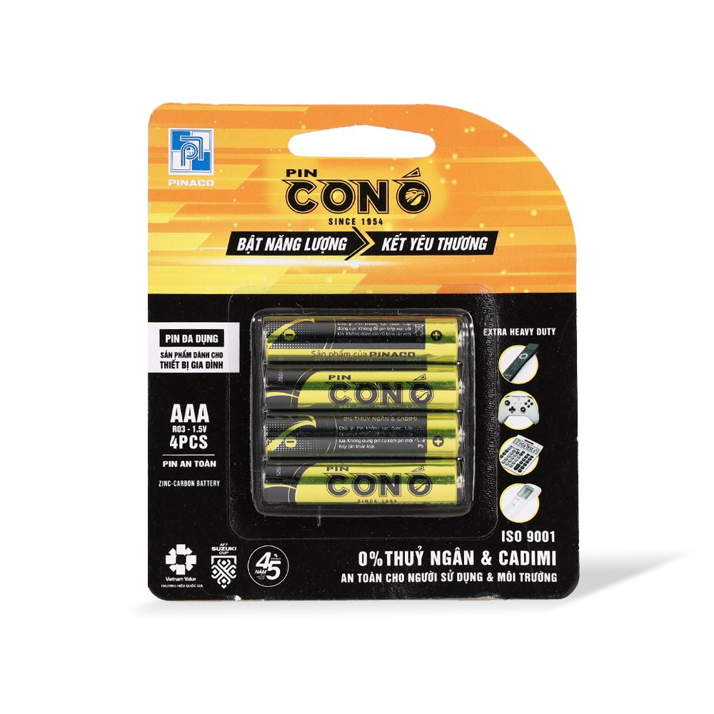 Pin Con Ó Đa Dụng Decal R03 - Size AAA - Vỉ 4 viên – PINACO