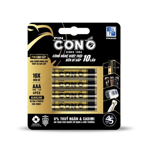 Pin Con Ó Đa Dụng Decal R03 - Size AAA - Vỉ 4 viên – PINACO