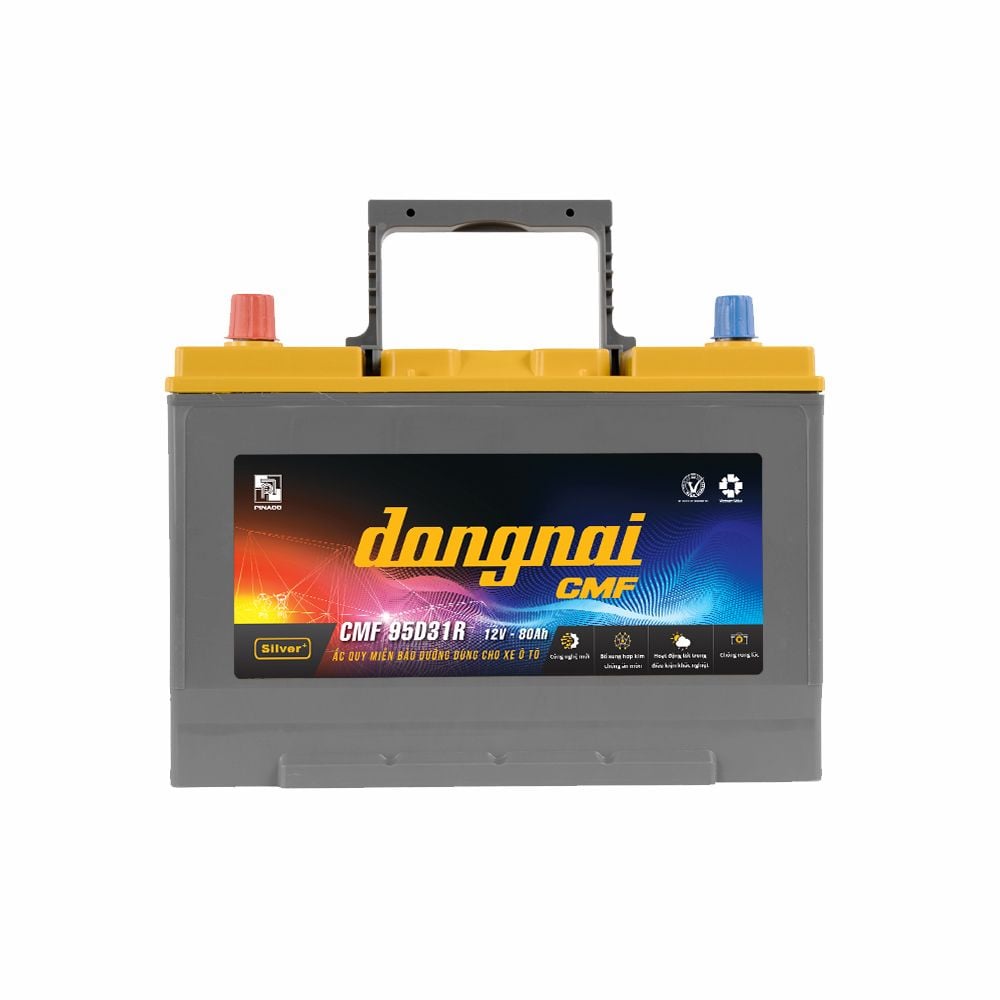 Ắc quy khô miễn bảo dưỡng Đồng Nai CMF 95D31R - 12V - 80Ah – PINACO