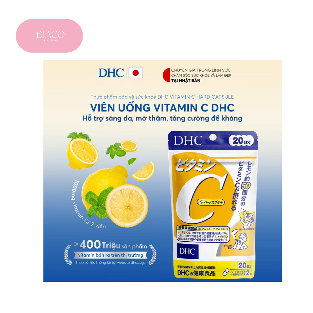 DHC VITAMIN C SUPPLEMENT - VIÊN UỐNG DHC VITAMIN C - 30 NGÀY – Diaco ...