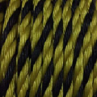 211355 - TIGER ROPE P.E 3-STR. BLACK/YELLOW – Ntncorp