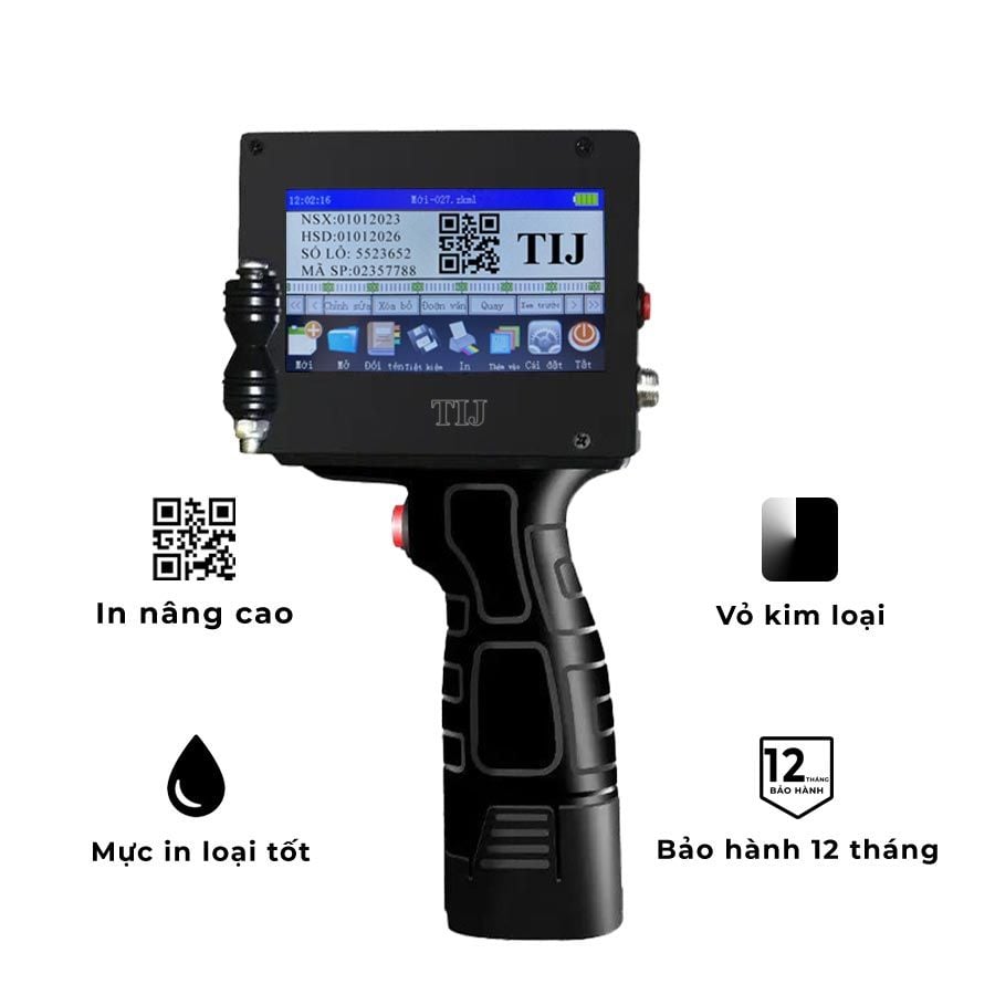 Máy In Date Cầm Tay TIJ 550V | Bo mạch tốt - Bền bỉ, Mực siêu Bám dính ...