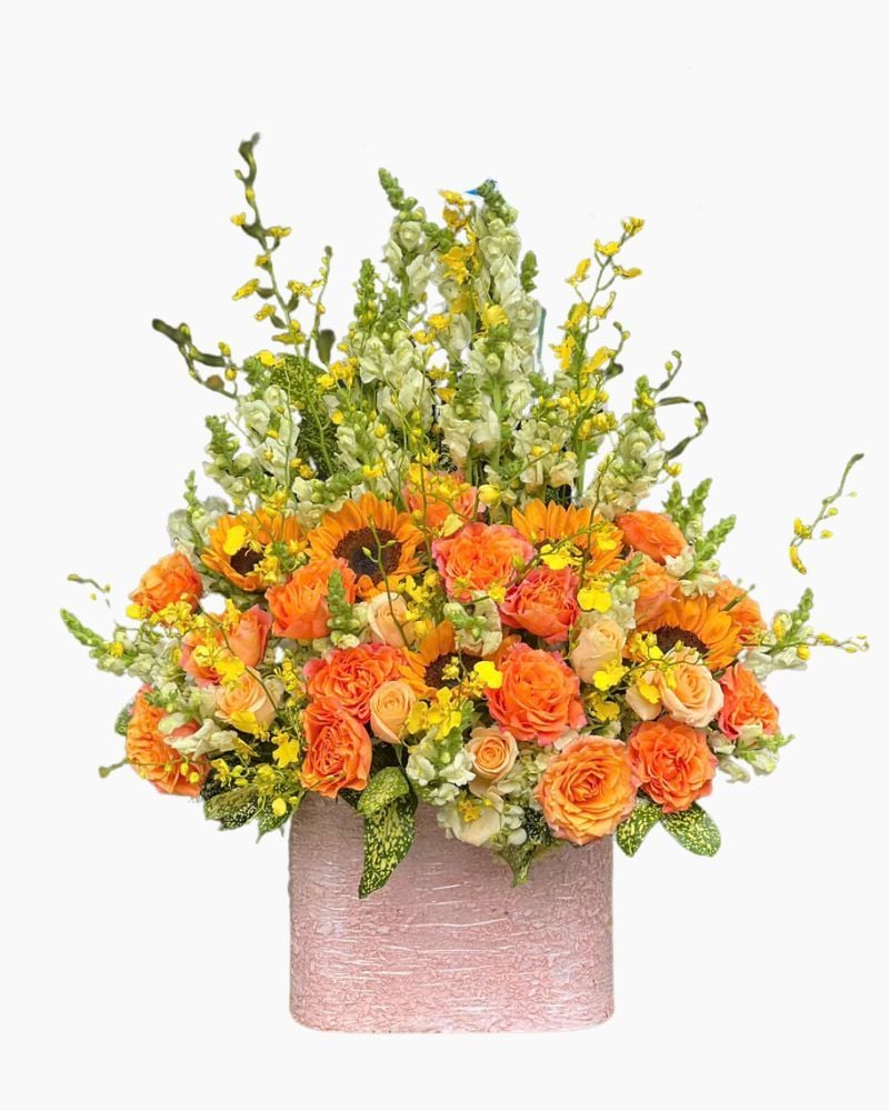 Hộp Hoa Tình Yêu Màu Nắng - HH20 – Flosa