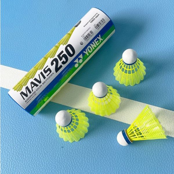 Cầu Nhựa YONEX MAVIS 250 chính hãng, đủ 2 màu, vàng chanh và trắng – hapica