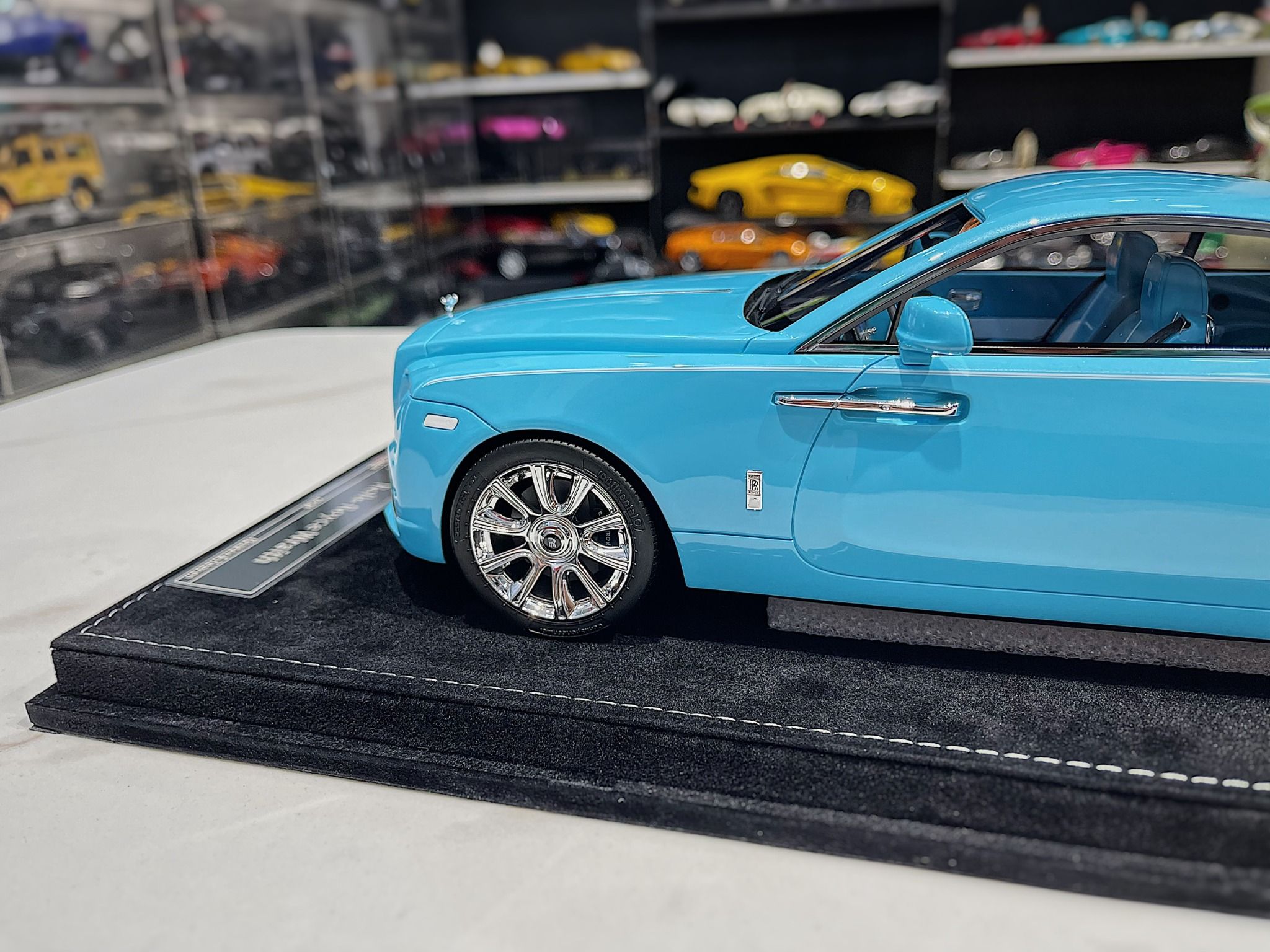 XE MÔ HÌNH ROLLS ROYCE WRAITH BABY BLUE,TỶ LỆ 1/18 HH – Mô Hình Tĩnh ...