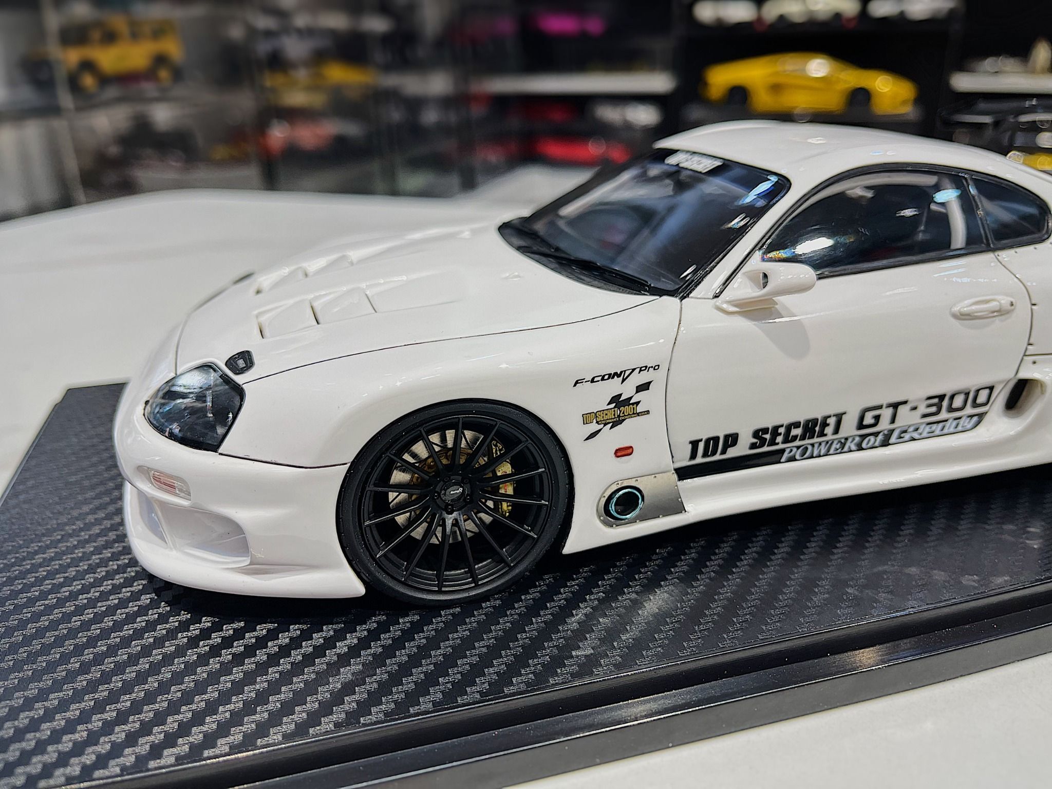 XE MÔ HÌNH TOYOTA SUPRA GT300 TOP SECRET WHITE,TỶ LỆ 1/18 IGNITION – Mô ...