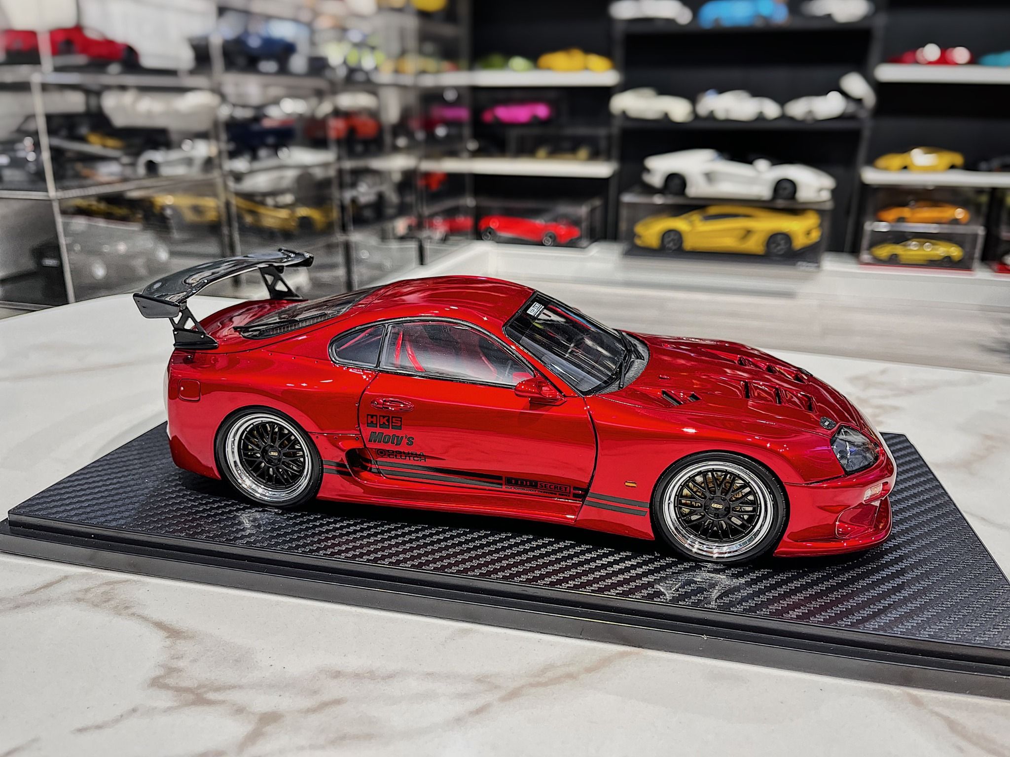XE MÔ HÌNH TOYOTA SUPRA GT300 TOP SECRET RED,TỶ LỆ 1/18 IGNITION – Mô ...