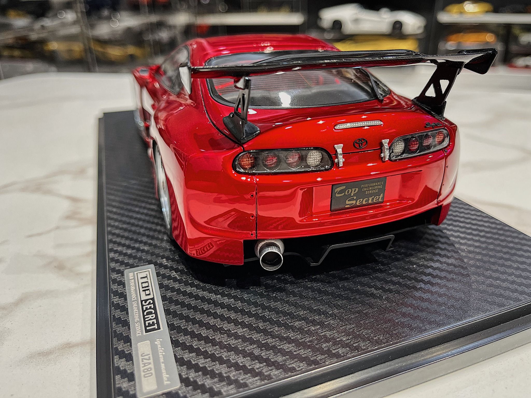 XE MÔ HÌNH TOYOTA SUPRA GT300 TOP SECRET RED,TỶ LỆ 1/18 IGNITION – Mô ...