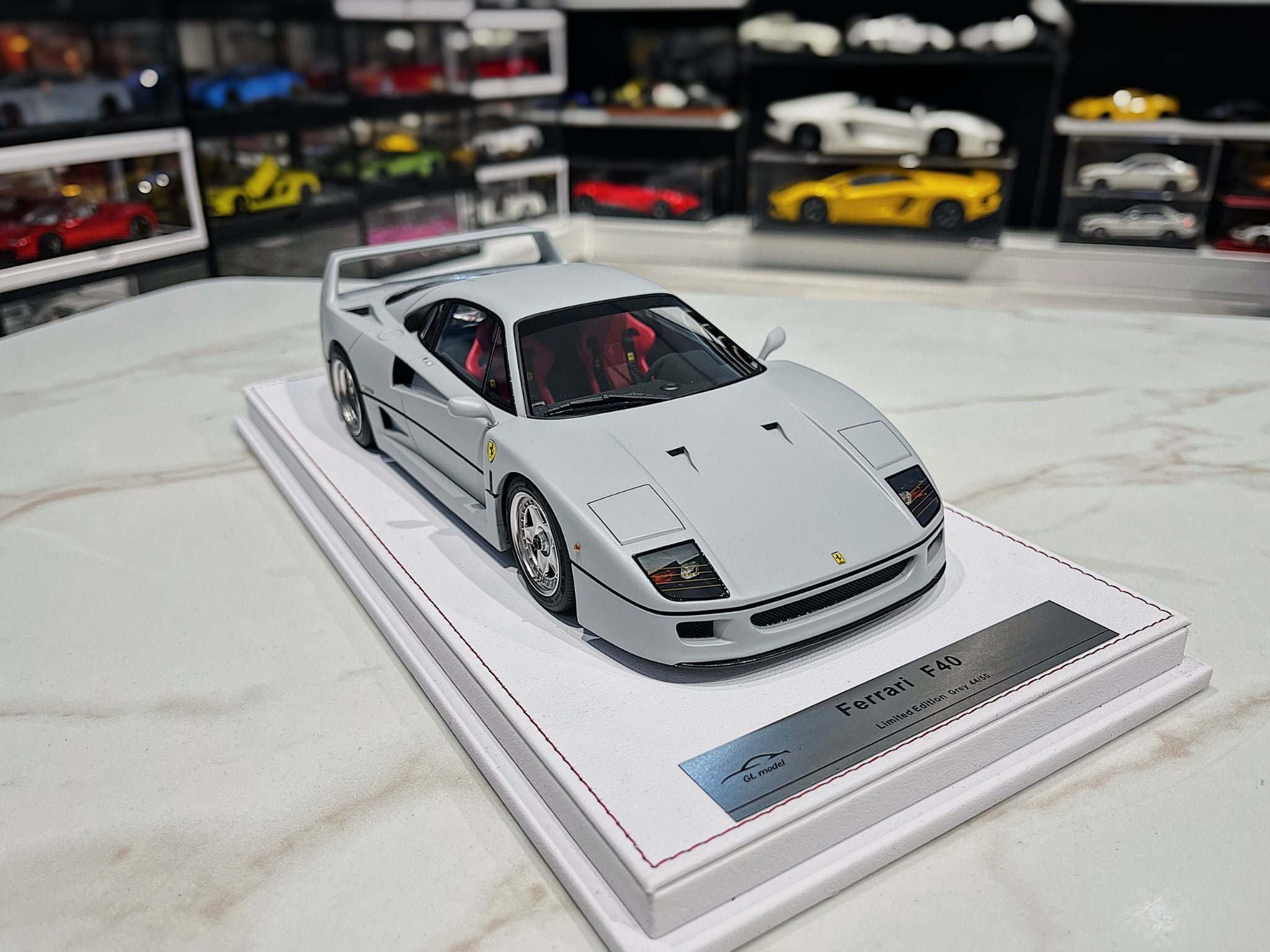 XE MÔ HÌNH FERRARI F40 GREY,TỶ LỆ 1/18 GL MODEL – Mô Hình Tĩnh Việt Nam
