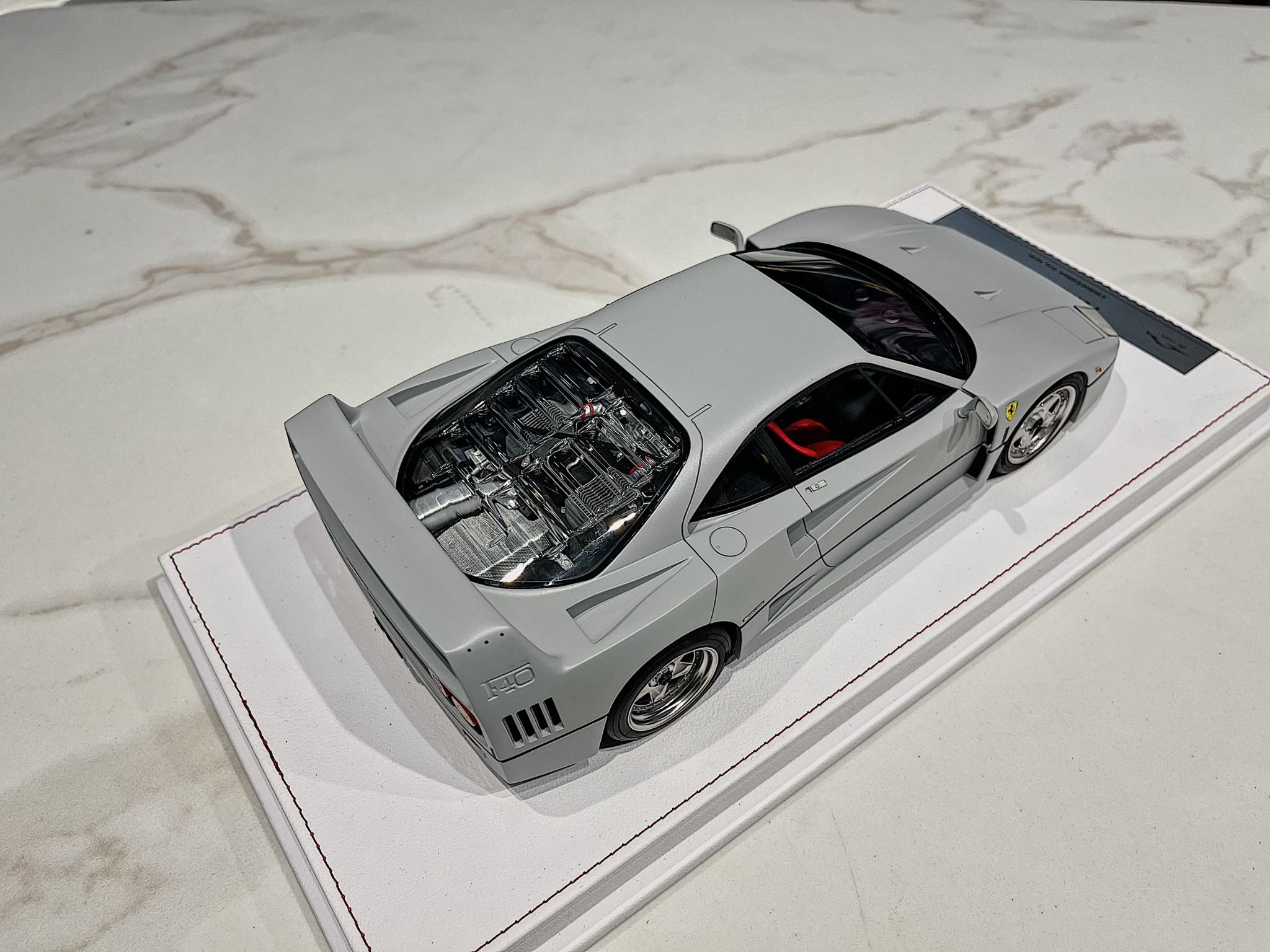 XE MÔ HÌNH FERRARI F40 GREY,TỶ LỆ 1/18 GL MODEL – Mô Hình Tĩnh Việt Nam
