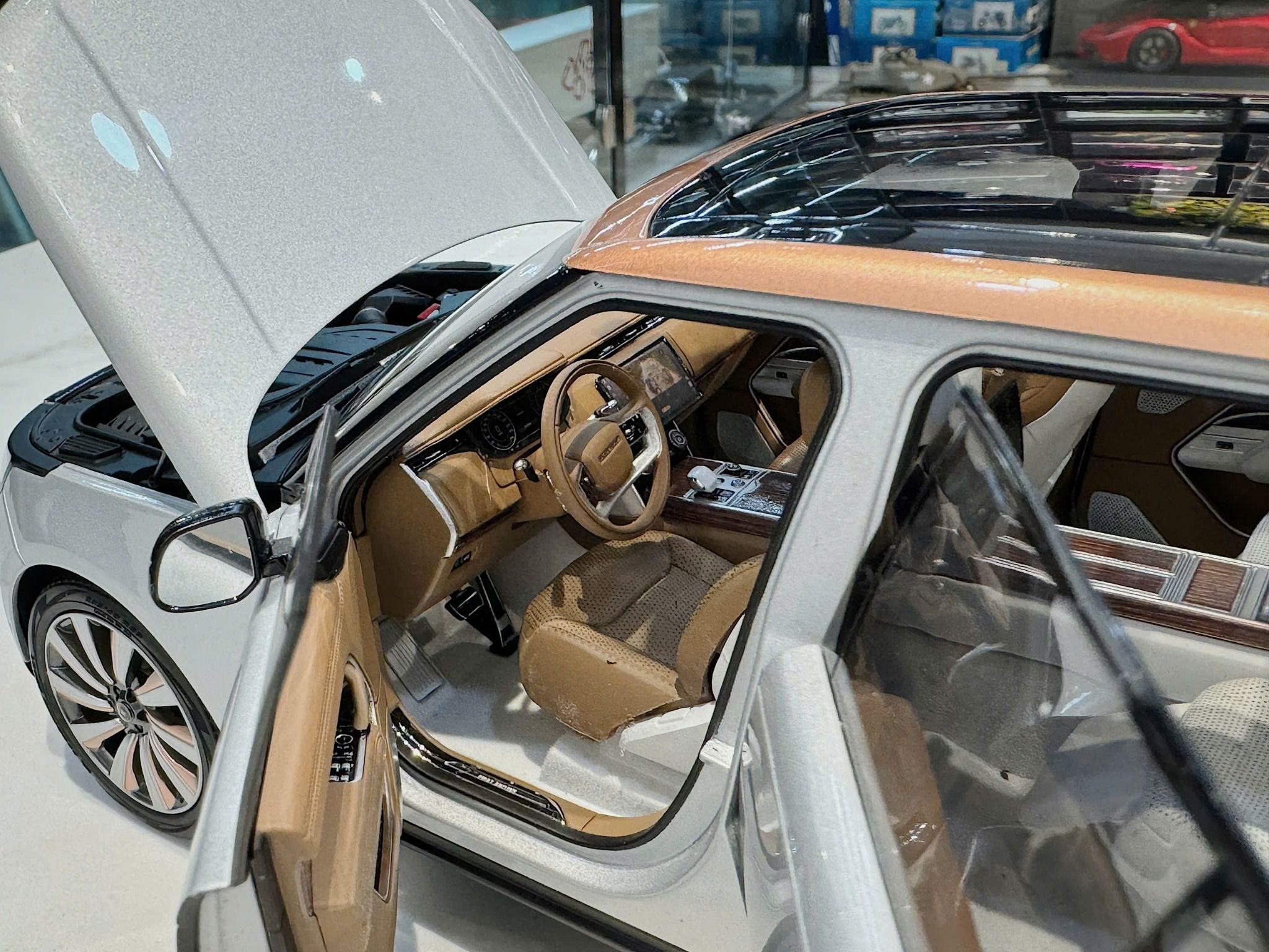 XE MÔ HÌNH RANGE ROVER SV AUTOBIOGRAPHY SILVER - ROSE GOLD,TỶ LỆ 1/18 ...