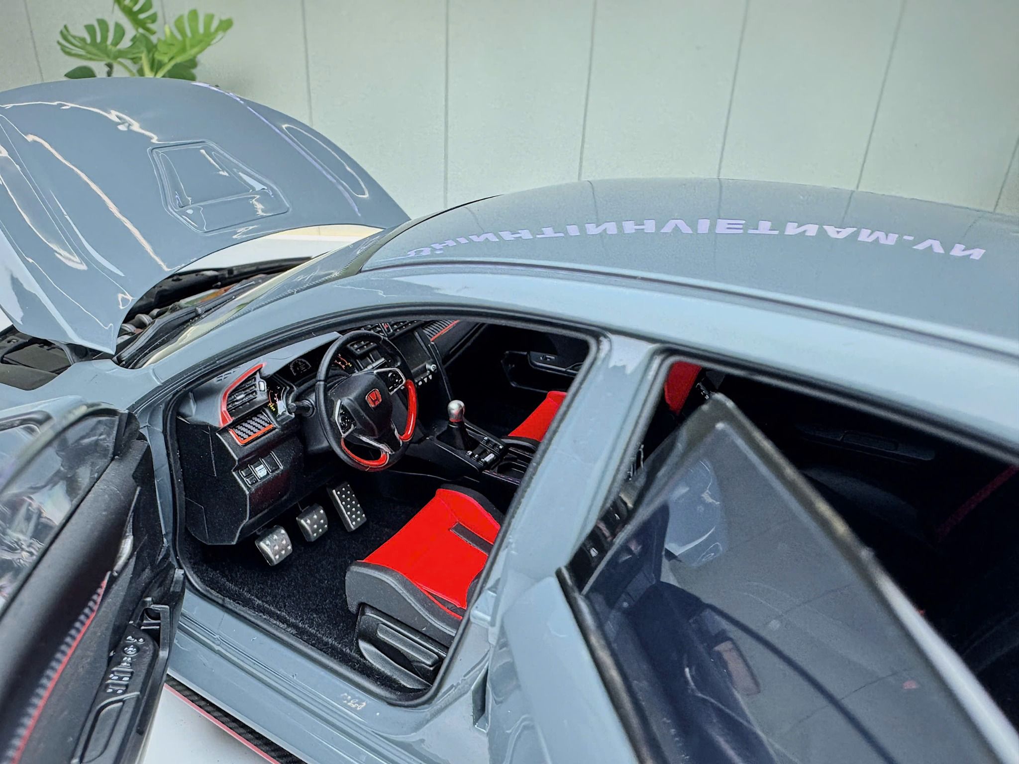 XE MÔ HÌNH HONDA CVIC TYPE R FK8 2020 GREY,TỶ LỆ 1/18 LCD MODEL – Mô ...