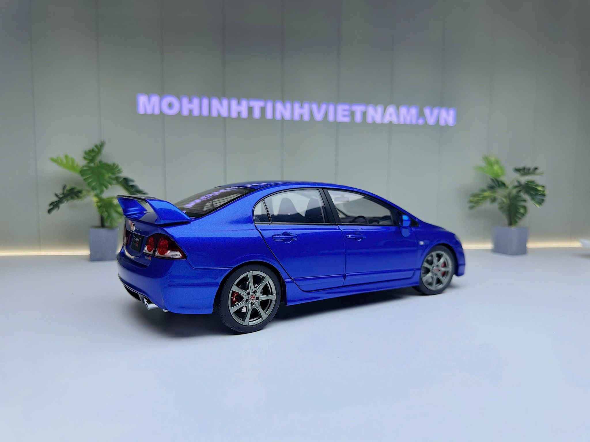 XE MÔ HÌNH HONDA CIVIC TYPE R FD2 BLUE,TỶ LỆ 1/18 WELL – Mô Hình Tĩnh ...
