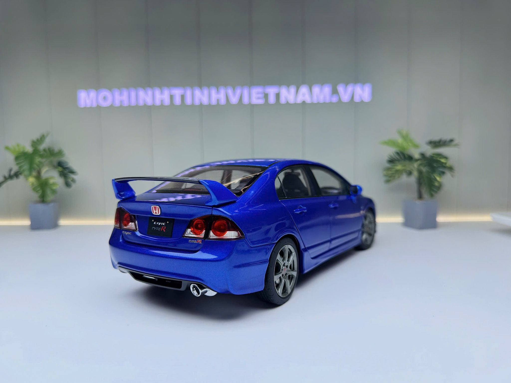 XE MÔ HÌNH HONDA CIVIC TYPE R FD2 BLUE,TỶ LỆ 1/18 WELL – Mô Hình Tĩnh ...