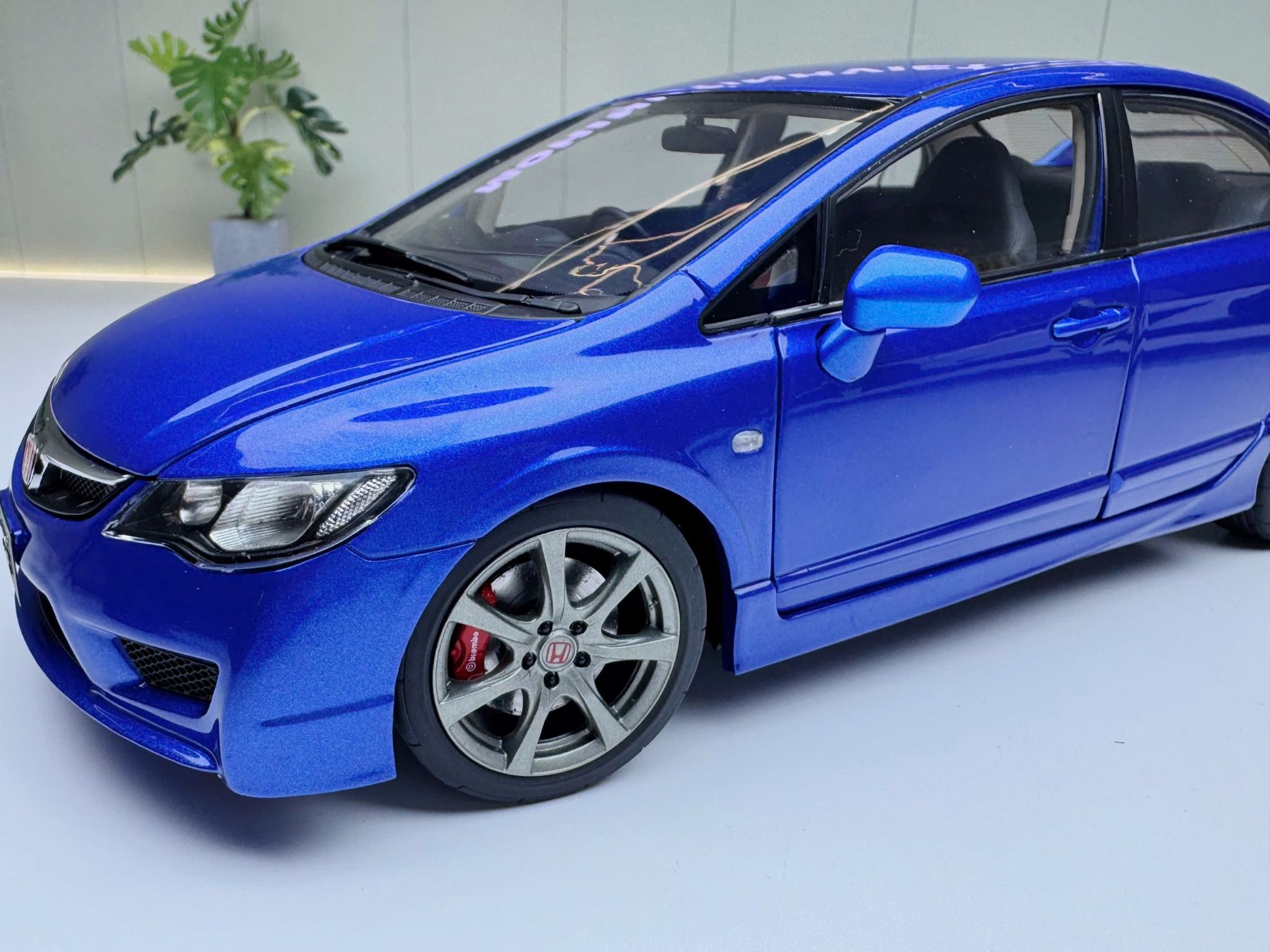 XE MÔ HÌNH HONDA CIVIC TYPE R FD2 BLUE,TỶ LỆ 1/18 WELL – Mô Hình Tĩnh ...