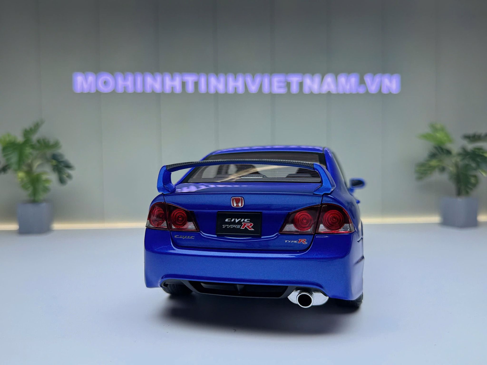 XE MÔ HÌNH HONDA CIVIC TYPE R FD2 BLUE,TỶ LỆ 1/18 MOTORHELIX – Mô Hình Tĩnh Việt Nam