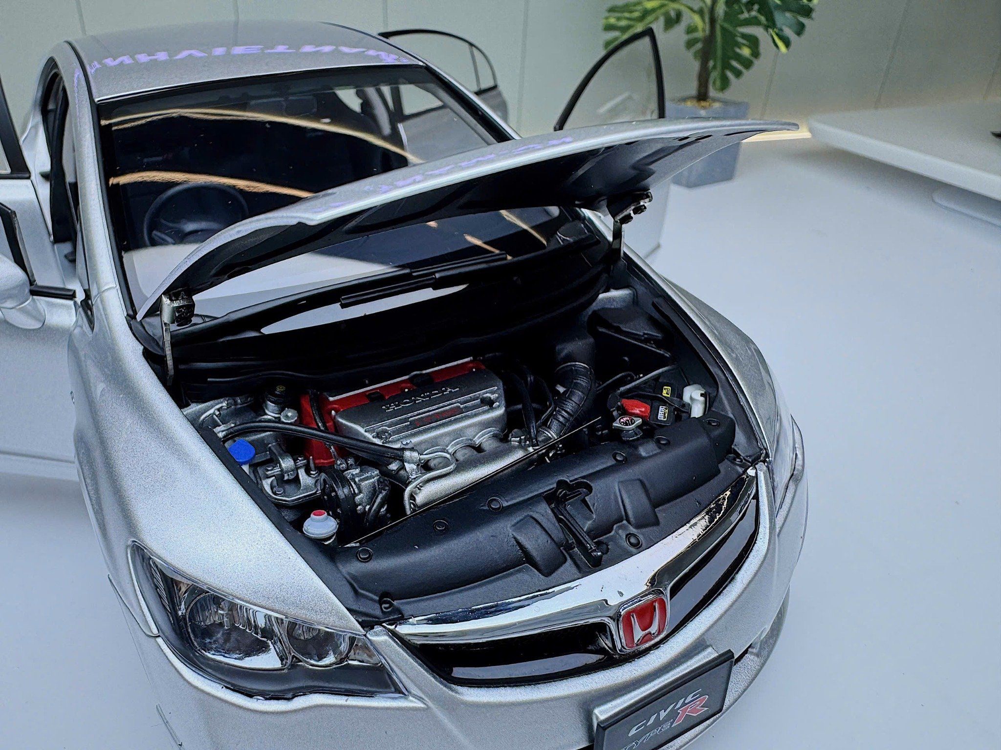 XE MÔ HÌNH HONDA CIVIC TYPE R FD2 SILVER,TỶ LỆ 1/18 MOTORHELIX – Mô ...