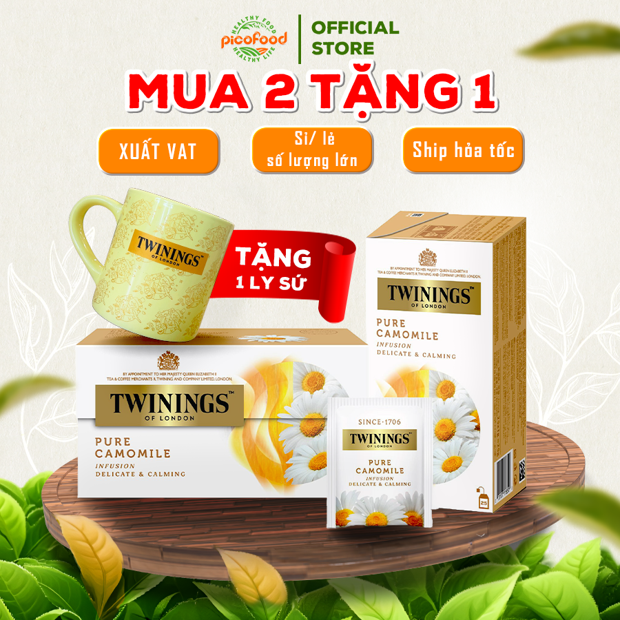 Trà túi lọc Twinings of London Pure Camomile hộp 25 gói | trà Twining ...
