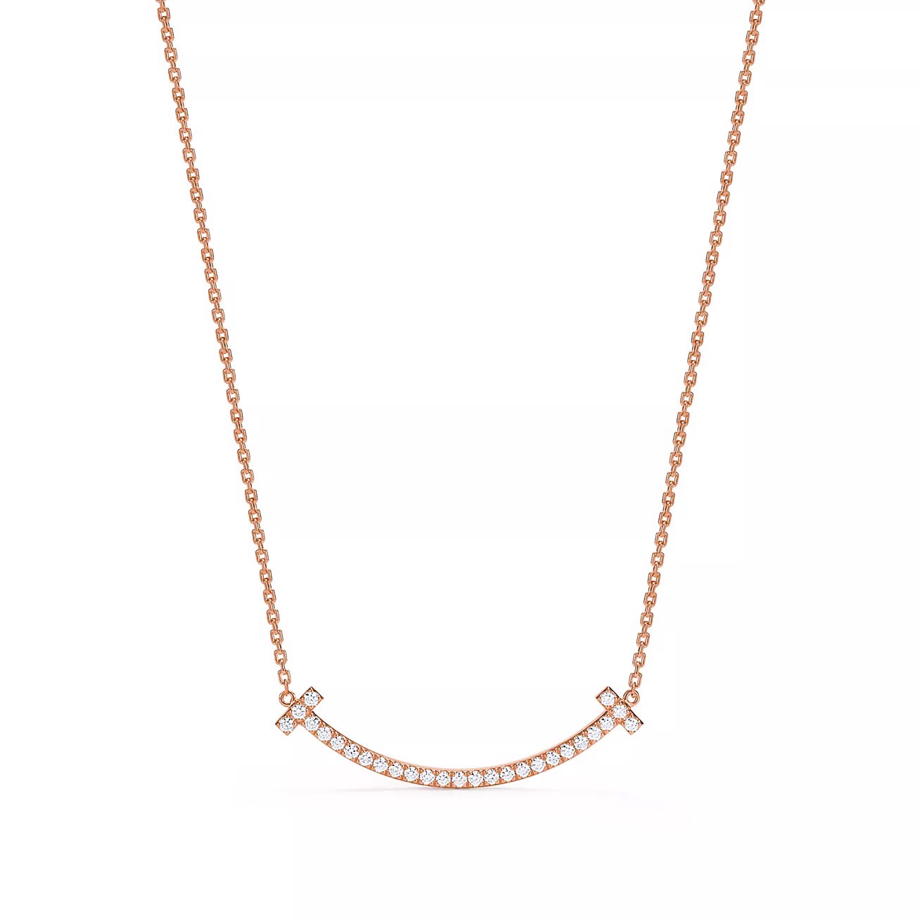 T smile necklace tiffany store