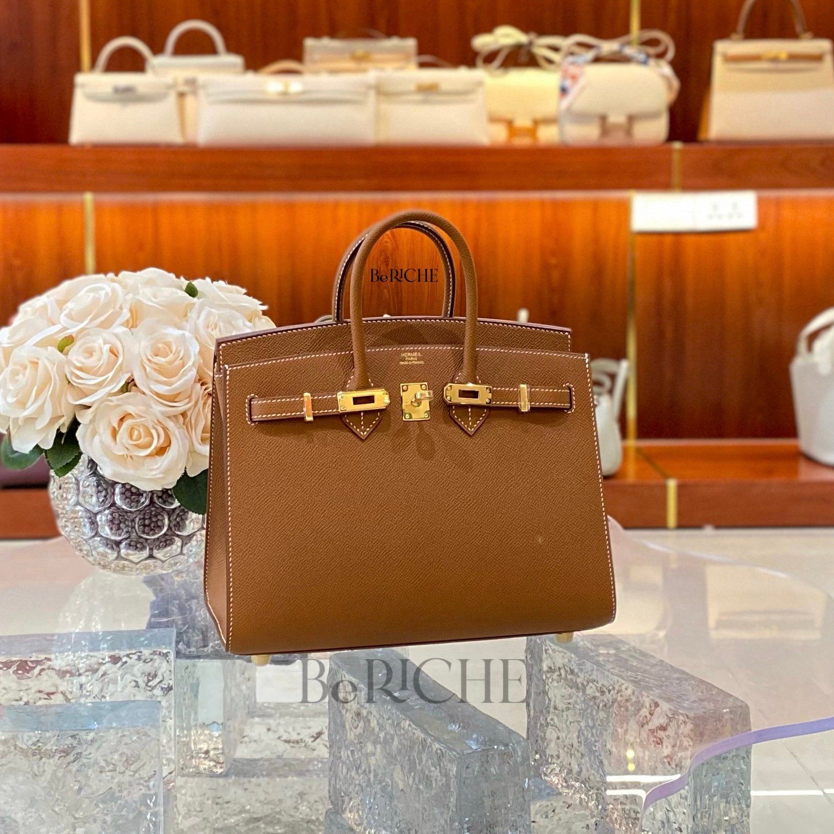 Birkin B25 Sellier Epsom Gold GHW – BeRiche