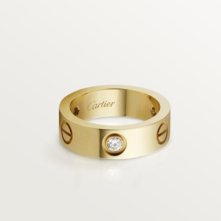 Cartier love ring 3 diamonds BeRiche