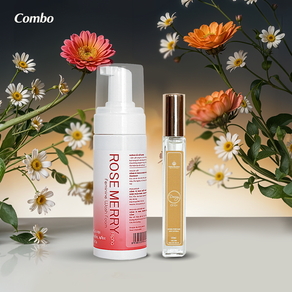 DDVS Bọt tuyết trầu không Rose Merry Alpha 150ml +Nước hoa Daisy CV G+ ...
