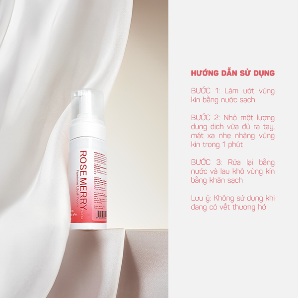Rose Merry Alpha Dạng Bọt Tuyết, Hồng Mịn Se Khít 150ml – Nét Hoa