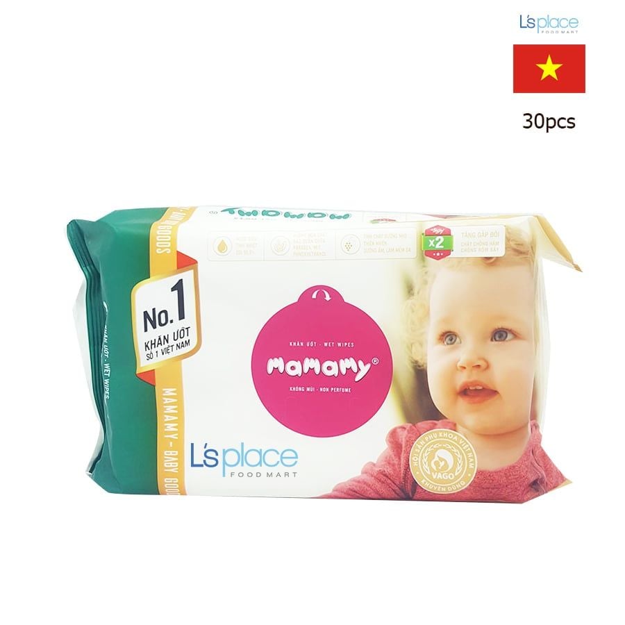 Mamamy Khăn ướt không mùi gói nhỏ – L's Place Foodmart
