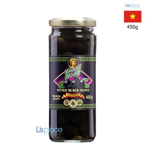 Latino Bella Oliu đen tách hạt hũ lớn – L's Place Foodmart