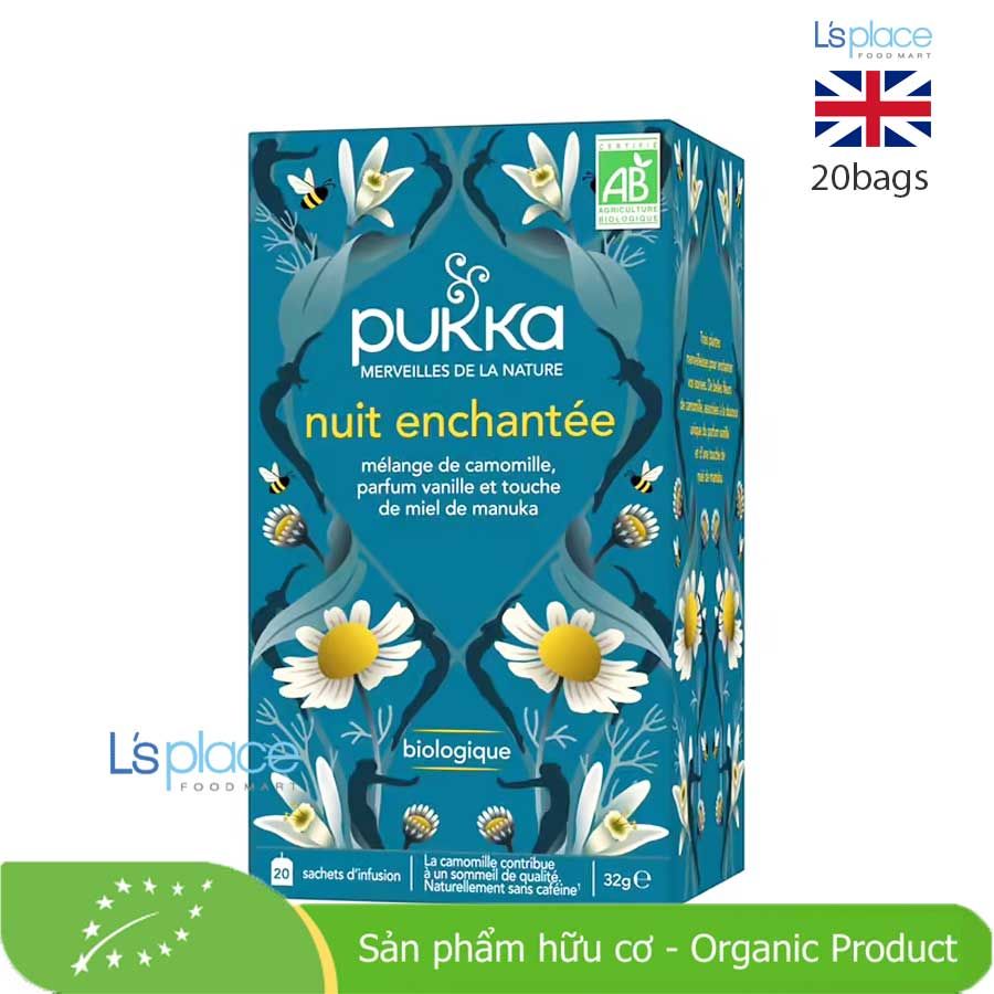 Pukka Trà ngủ ngon hữu cơ – L's Place Foodmart