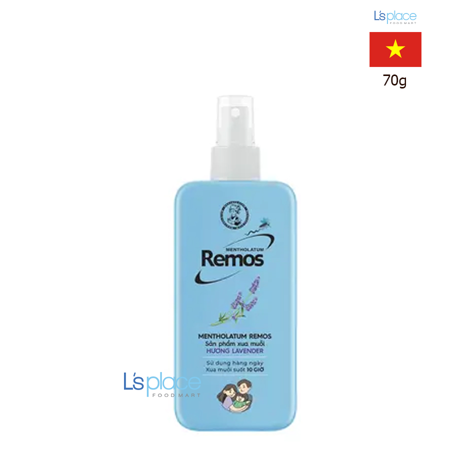 Remos Xịt chống muỗi oải hương – L's Place Foodmart