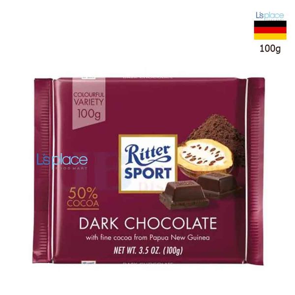 Ritter Sport Socola đen 50% cacao (Halbbitter) - LsPlace Foodmart – L's ...