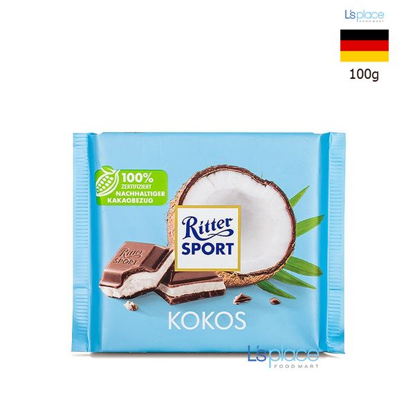 Ritter Sport socola dừa Kokos – L's Place Foodmart