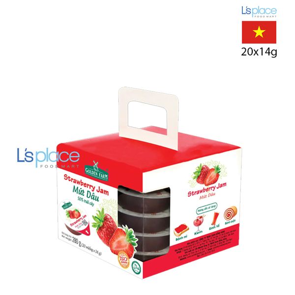 Golden Farm Set mứt dâu tây – L's Place Foodmart