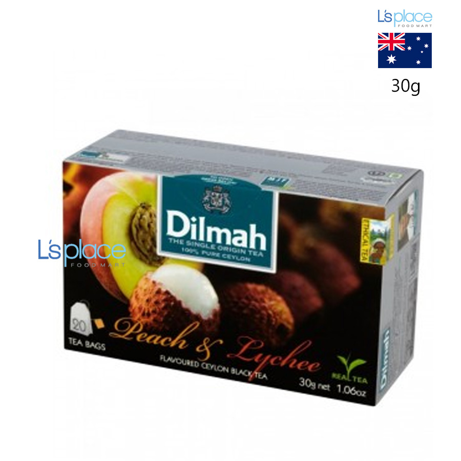 Dilmah Trà đen hương đào vải – L's Place Foodmart
